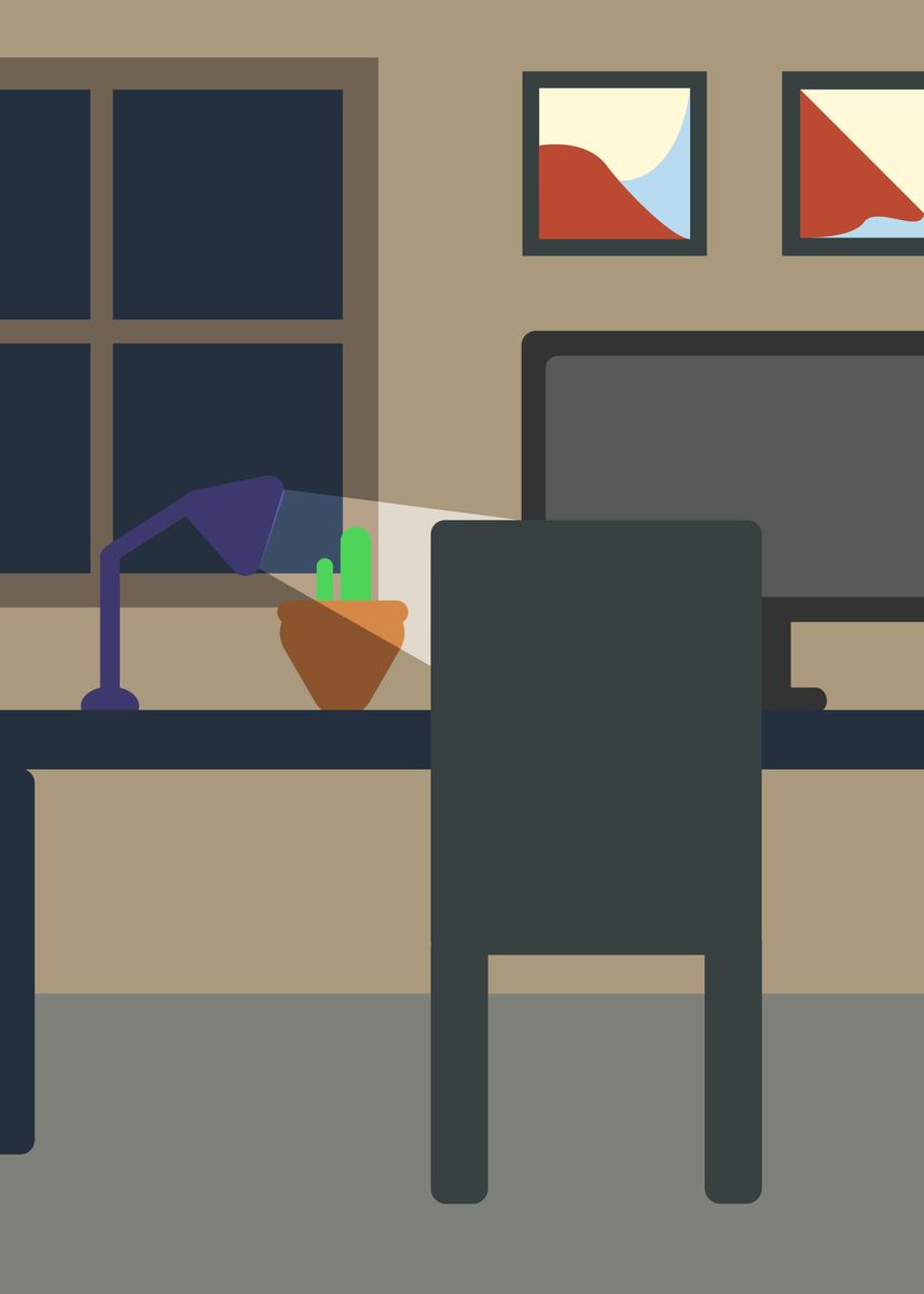 'Workspace' Poster by Timohouse | Displate