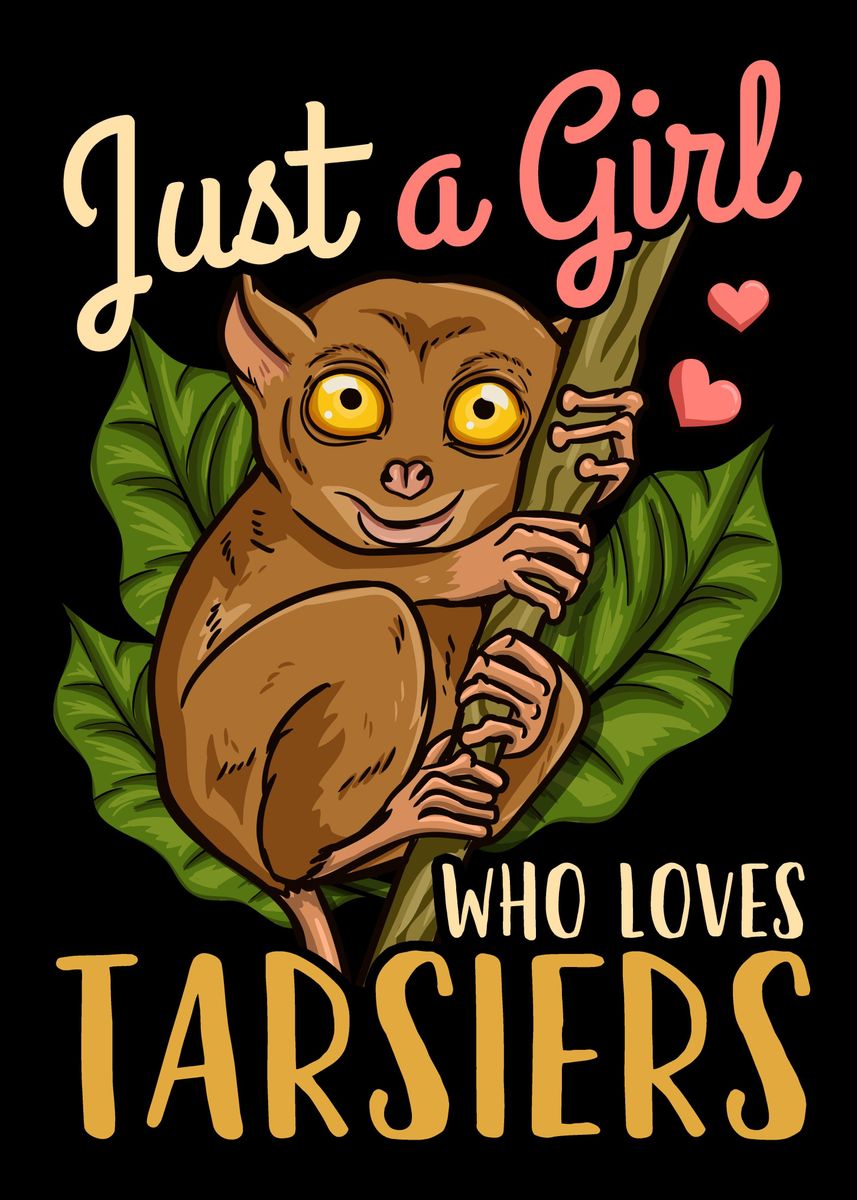 'Tarsier Tarsier Lover' Poster, picture, metal print, paint by ...
