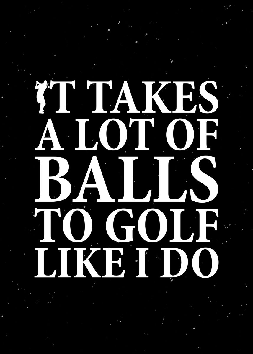 'Funny Golf Player Wall Art' Poster, picture, metal print, paint by ...