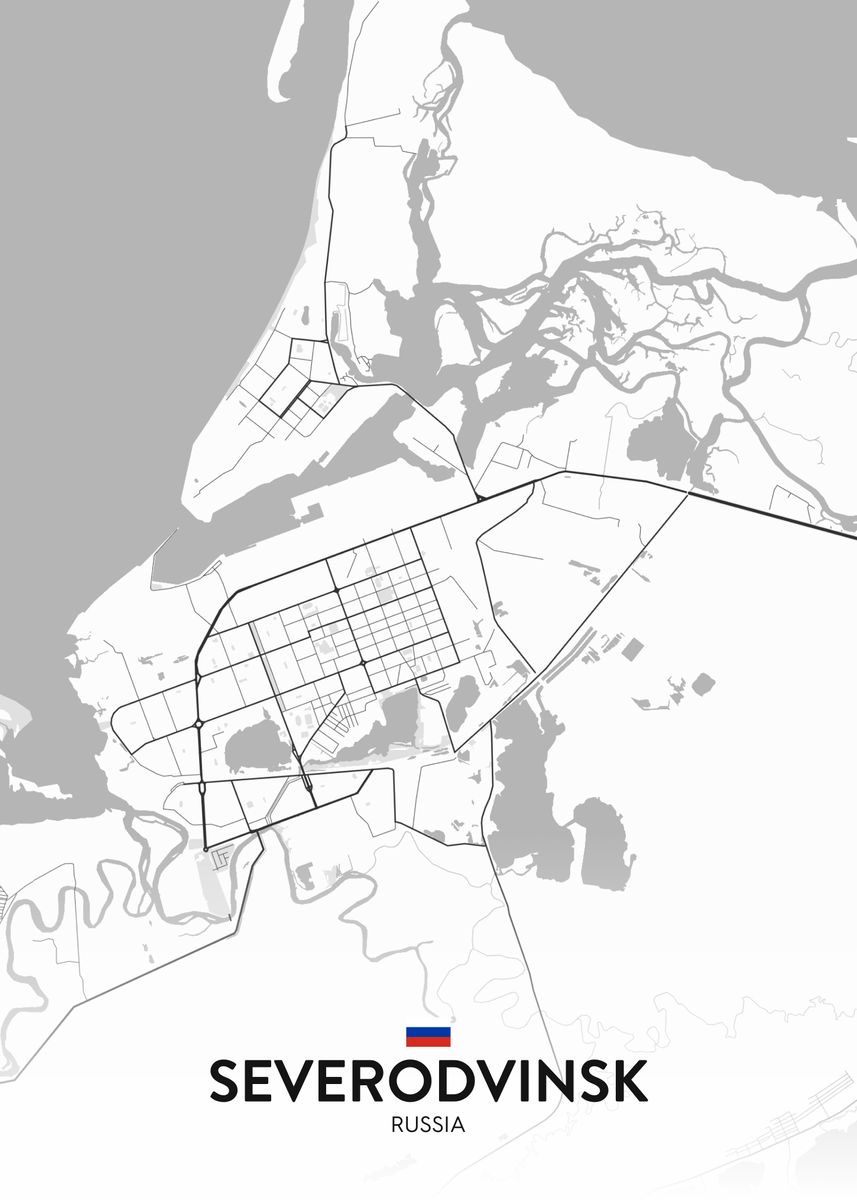 'Severodvinsk RU' Poster, picture, metal print, paint by IMR Designs ...