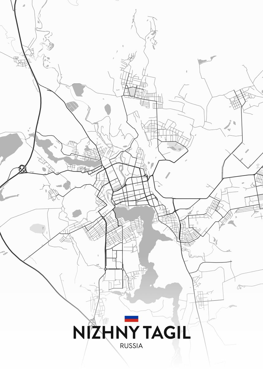 'Nizhny Tagil RU' Poster, picture, metal print, paint by IMR Designs ...