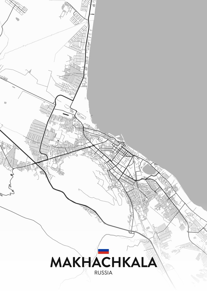 'Makhachkala RU' Poster, picture, metal print, paint by IMR Designs ...