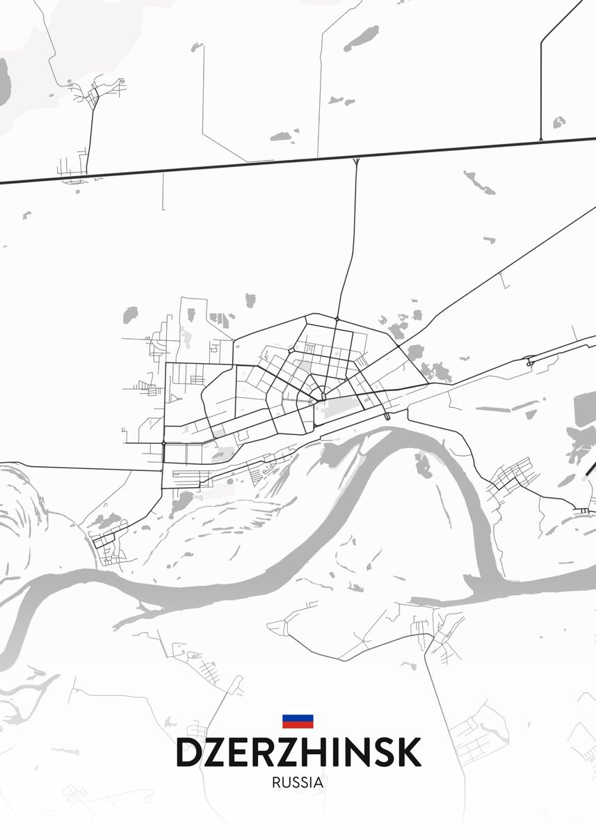 'Dzerzhinsk RU' Poster, picture, metal print, paint by IMR Designs ...