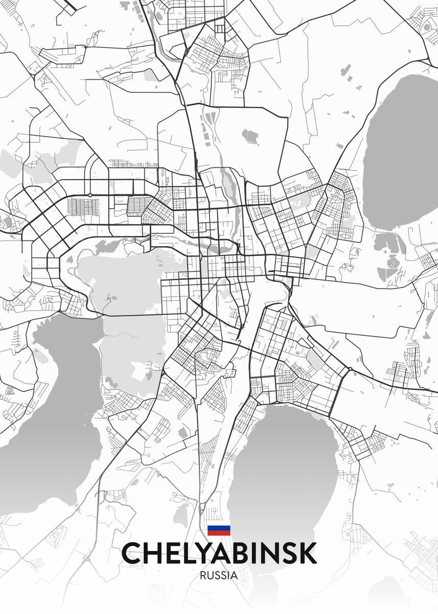 'Chelyabinsk RU' Poster, picture, metal print, paint by IMR Designs ...