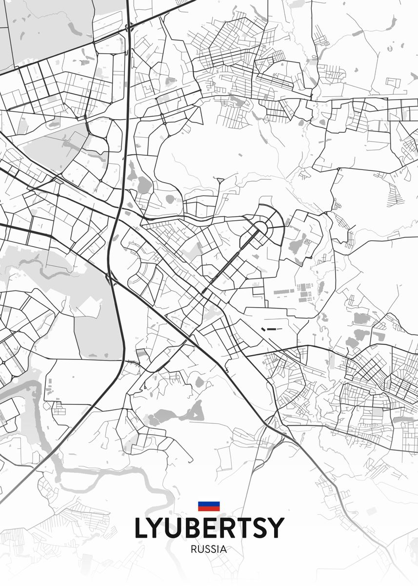 'Lyubertsy RU' Poster, picture, metal print, paint by IMR Designs | Displate