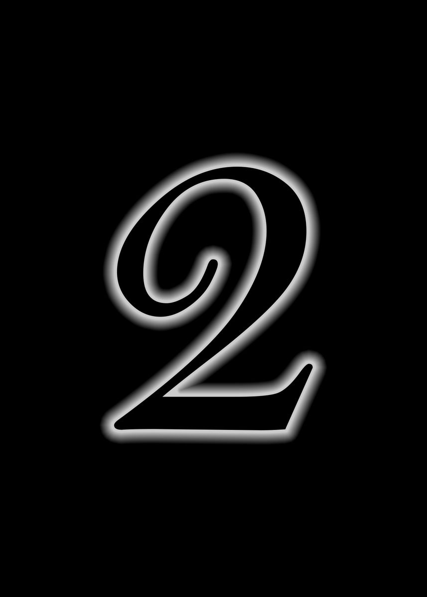 'two glow ' Poster, picture, metal print, paint by B & W Arts | Displate