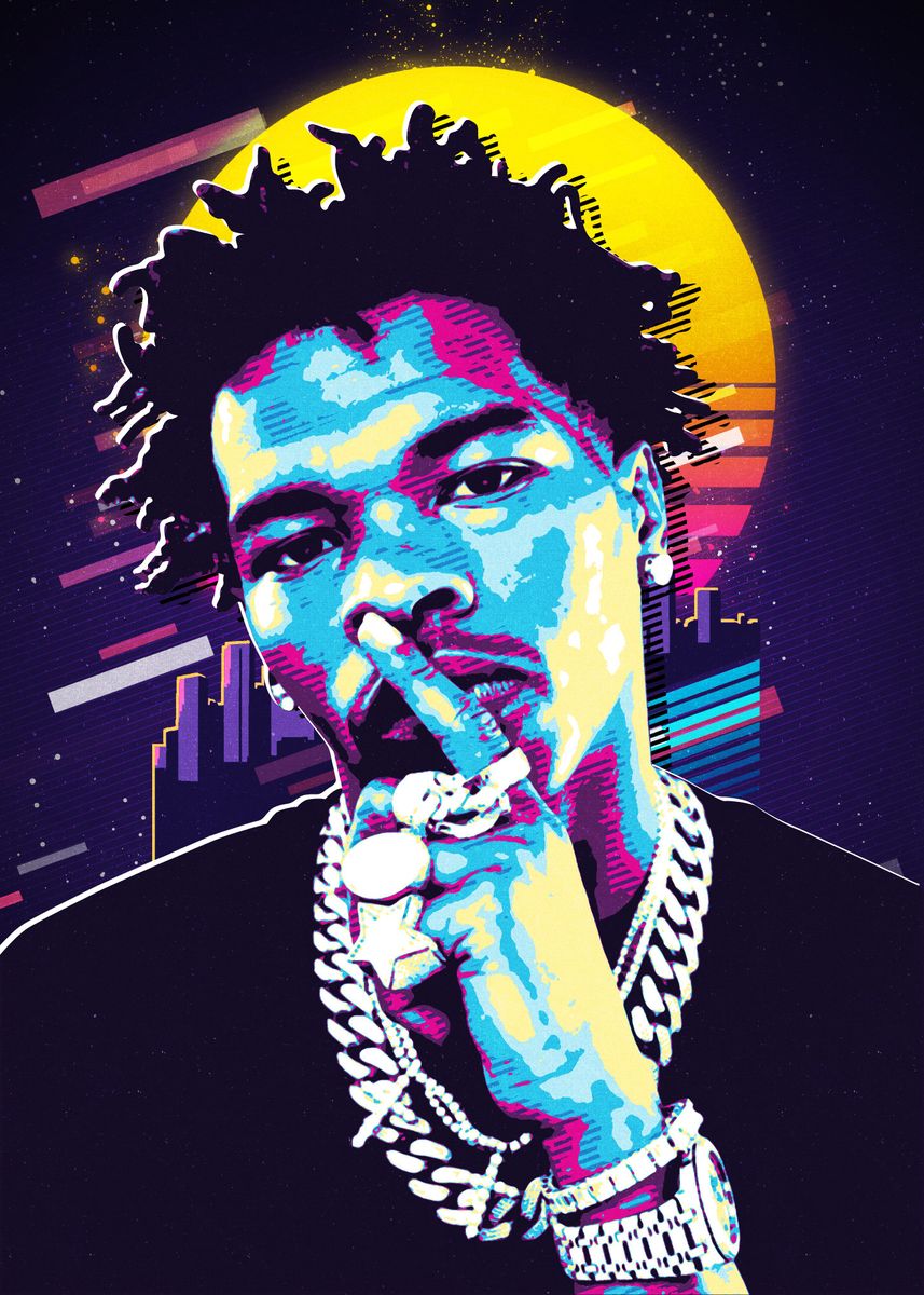'Lil baby' Poster, picture, metal print, paint by San Creative | Displate