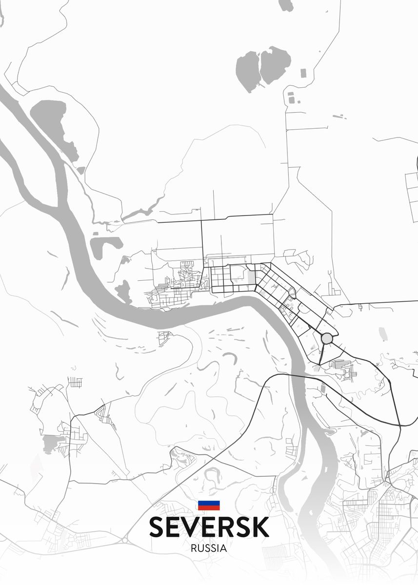 'Seversk RU' Poster, picture, metal print, paint by IMR Designs | Displate