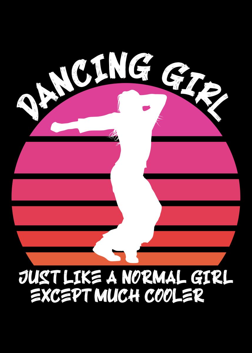 'Dancing girl' Poster, picture, metal print, paint by Andreas ...