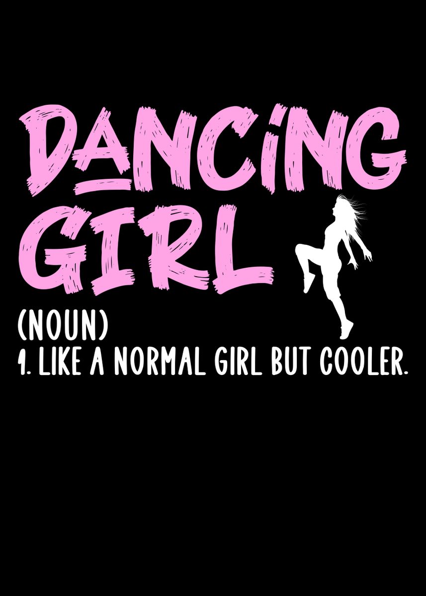 'Dancing girl' Poster, picture, metal print, paint by Andreas ...