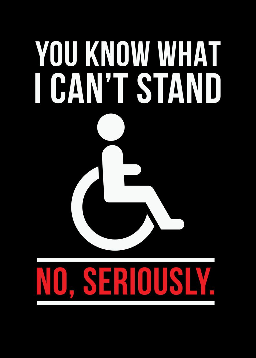 'Wheelchair Driver Funny I' Poster by PlateMadeStuff | Displate