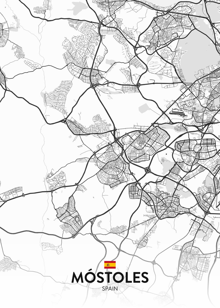 'Mostoles ES' Poster, picture, metal print, paint by IMR Designs | Displate