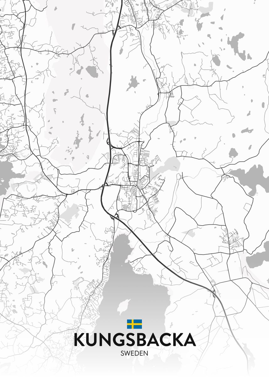 'Kungsbacka SE' Poster, picture, metal print, paint by IMR Designs ...