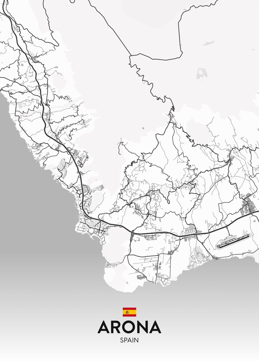 'Arona ES' Poster by IMR Designs | Displate