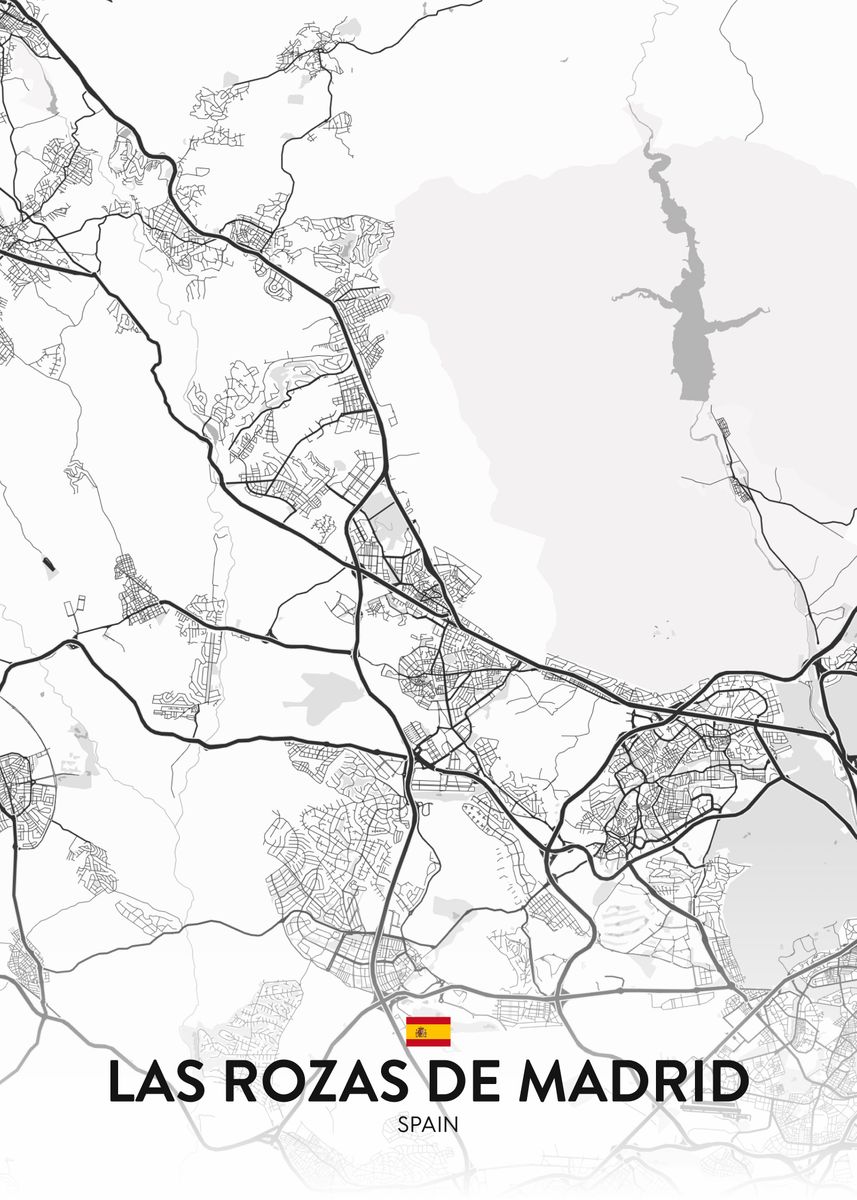 'Las Rozas de Madrid ES' Poster by IMR Designs | Displate