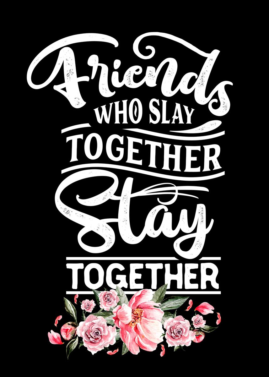 'Stay together' Poster, picture, metal print, paint by Juliana RW ...