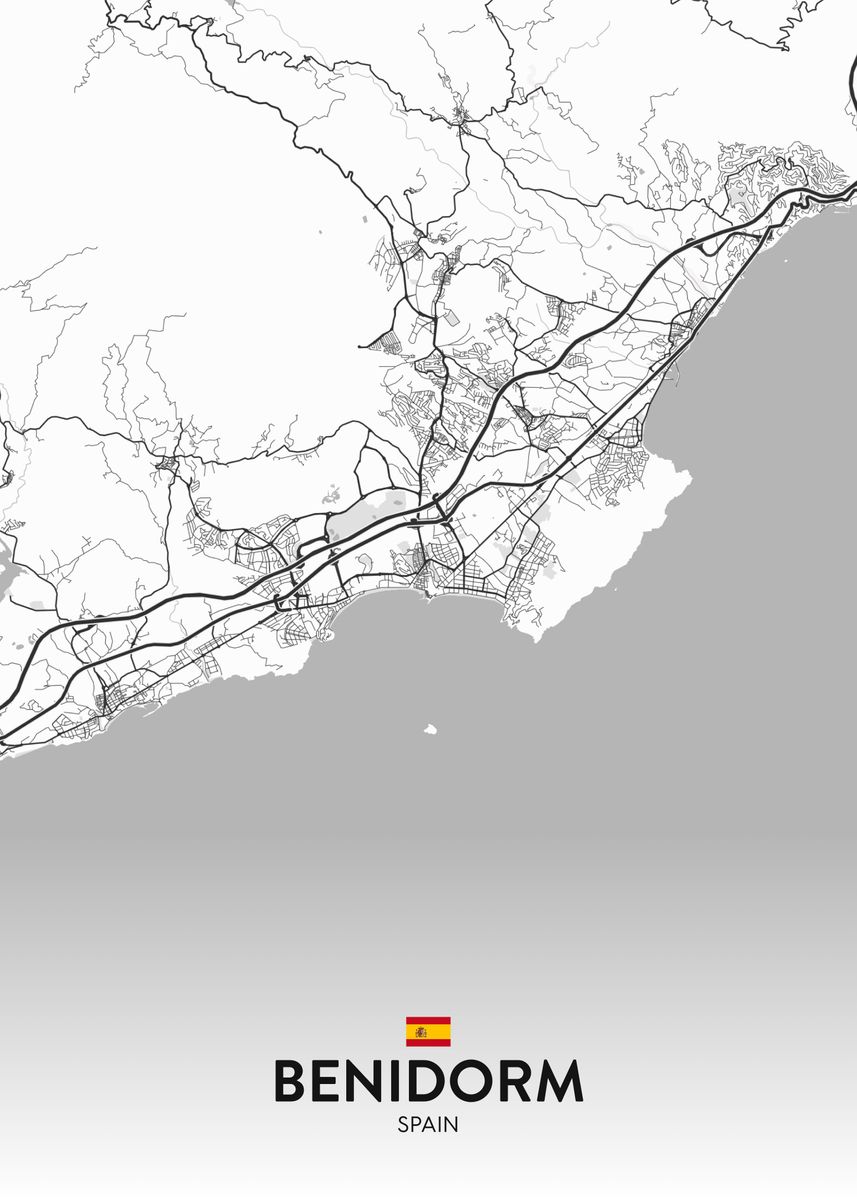 'Benidorm ES' Poster by IMR Designs | Displate