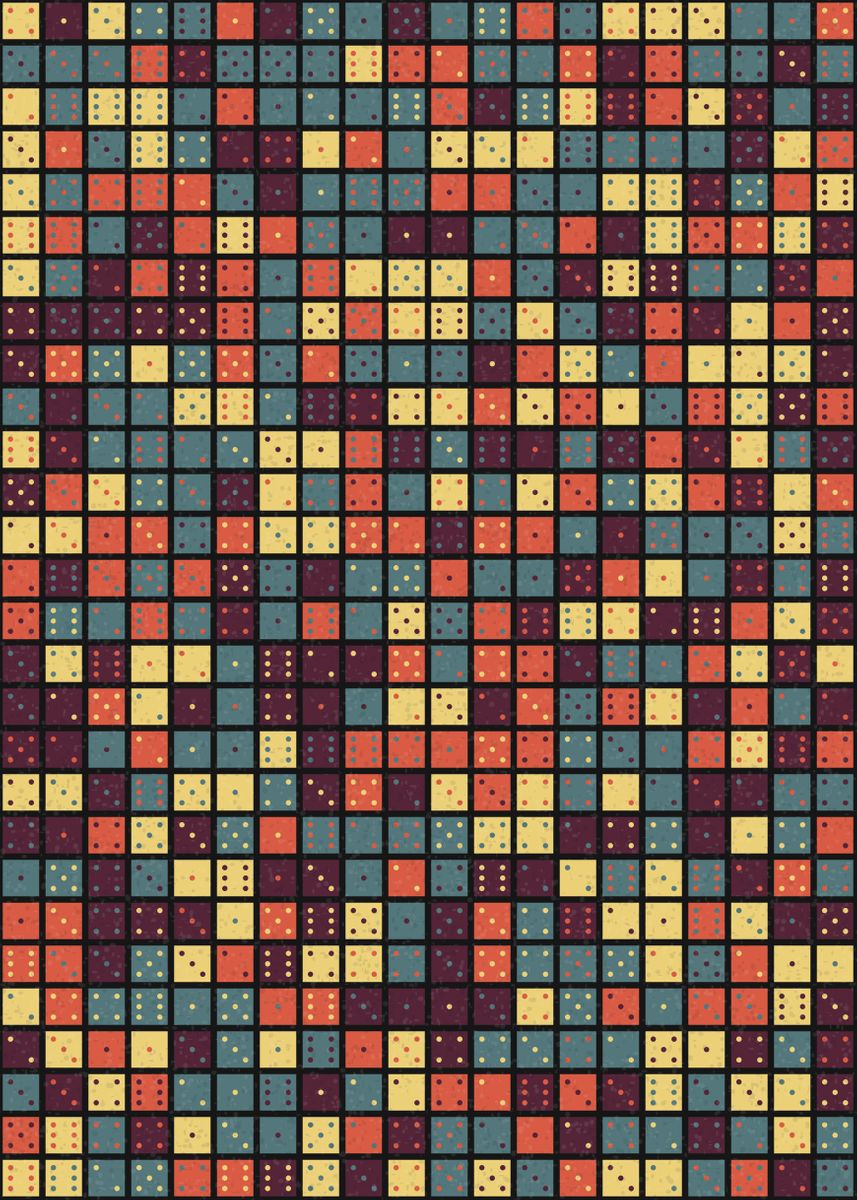 'Abstract Dash Pattern ' Poster, picture, metal print, paint by Iurii ...