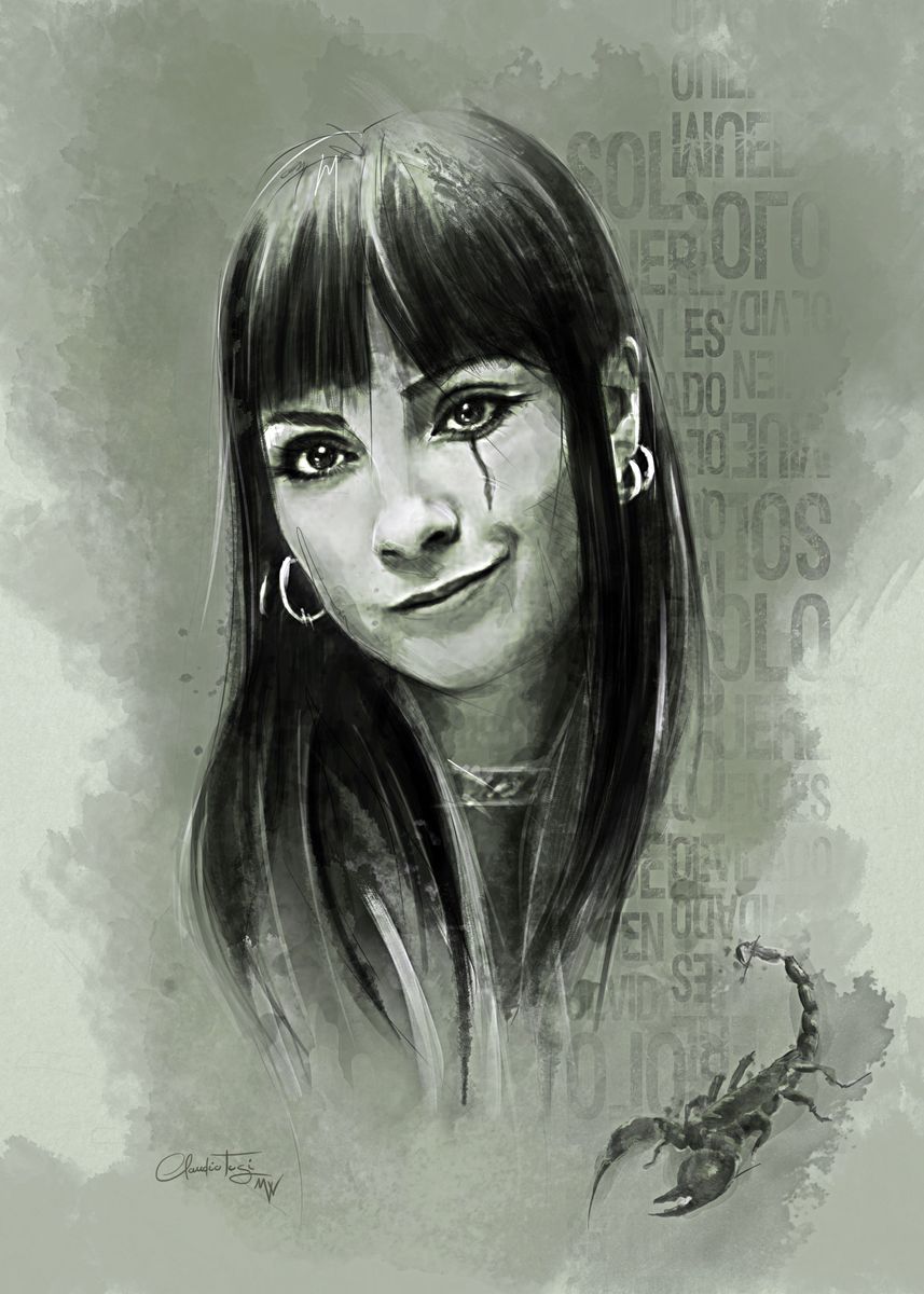 'Zulema Zahir' Poster, picture, metal print, paint by Claudio Tosi ...