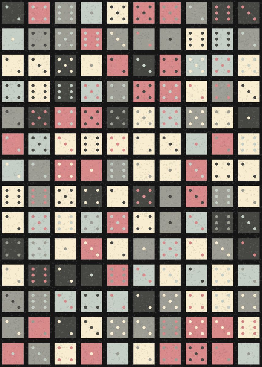 'Abstract Dash Pattern ' Poster by Iurii Vlasenko | Displate