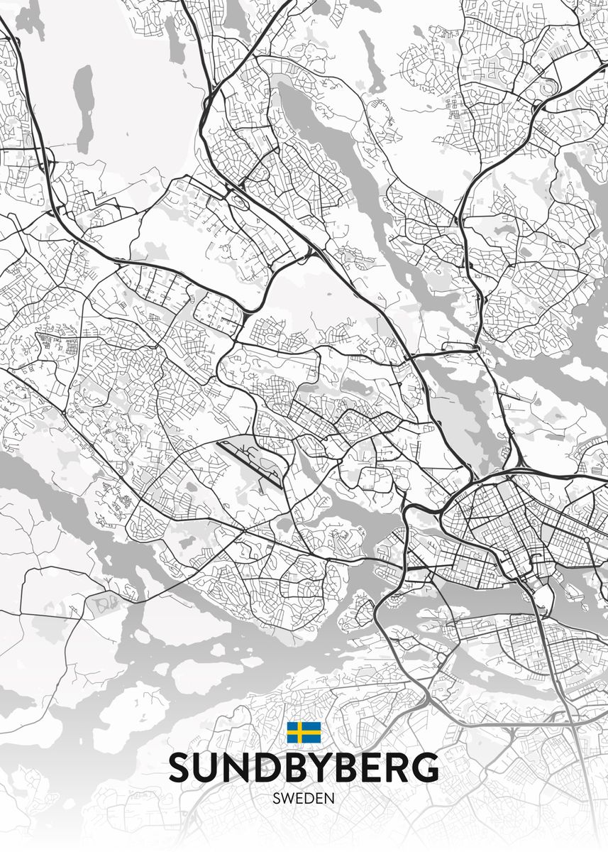 'Sundbyberg SE' Poster by IMR Designs | Displate