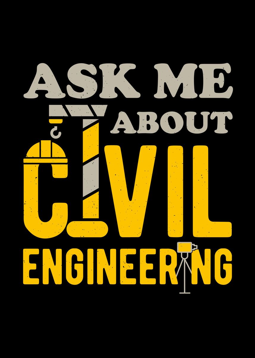 'Civil Engineer Funny' Poster by Visualz | Displate