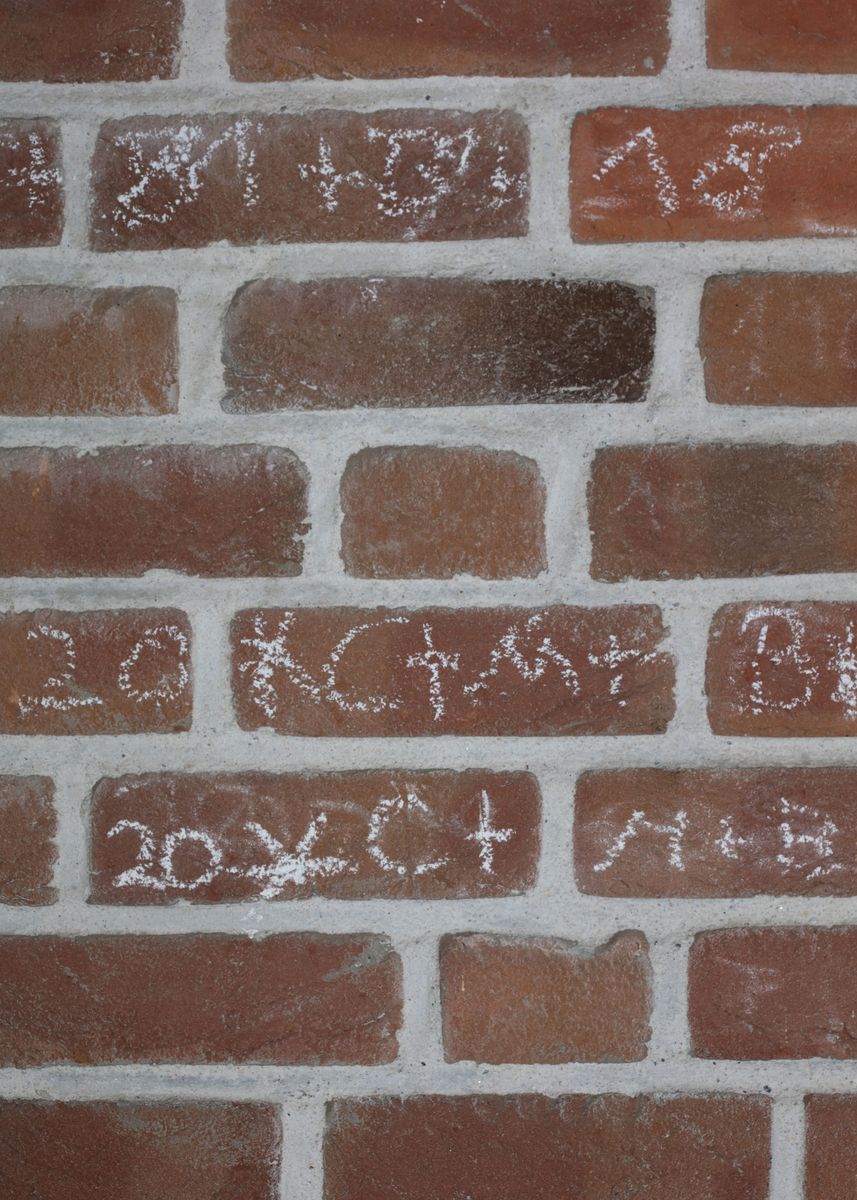 'Retro red brick wall macro' Poster by BakalaeroZz Photography | Displate