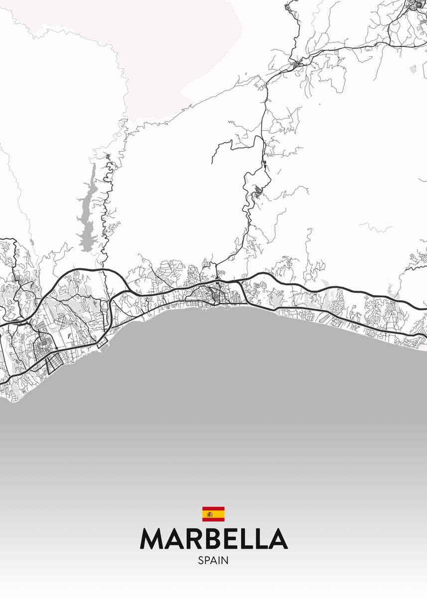 'Marbella ES' Poster by IMR Designs | Displate