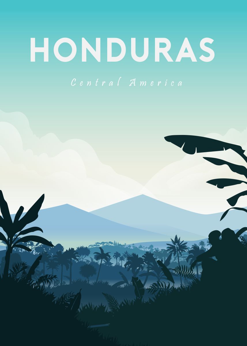 'Honduras 1' Poster by Caravan Studio | Displate
