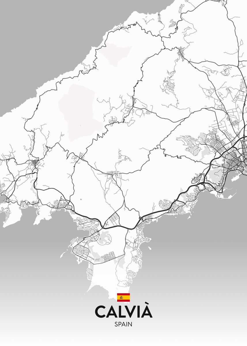 'Calvia ES' Poster, picture, metal print, paint by IMR Designs | Displate