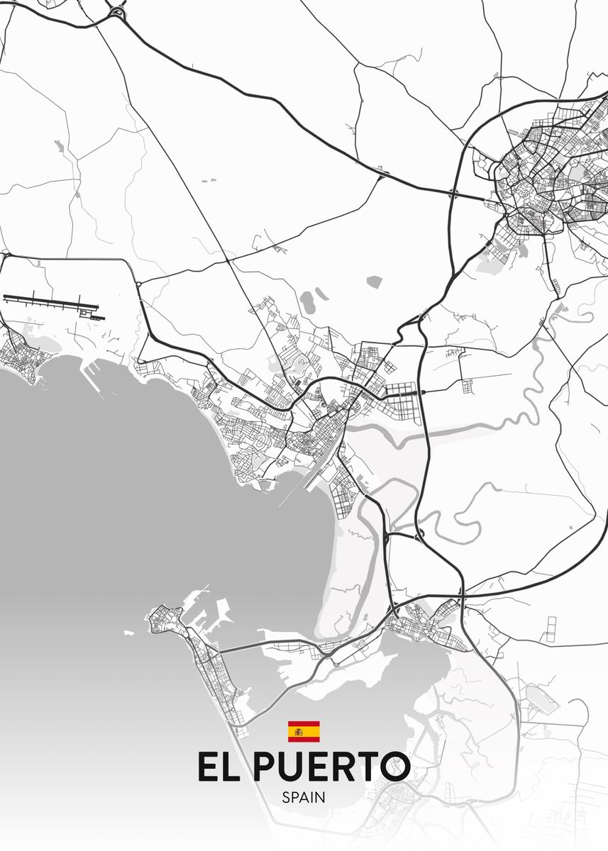 'El Puerto ES' Poster by IMR Designs | Displate