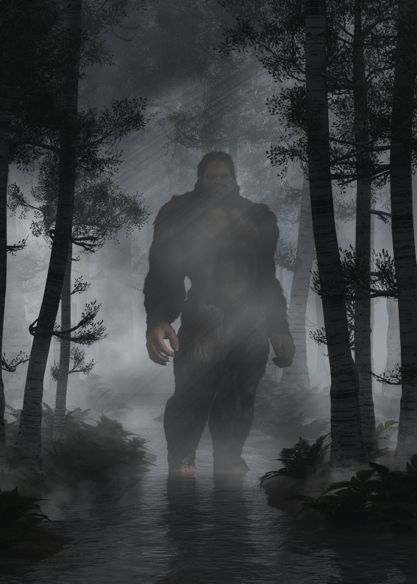 'Sasquatch' Poster, picture, metal print, paint by Daniel Eskridge ...