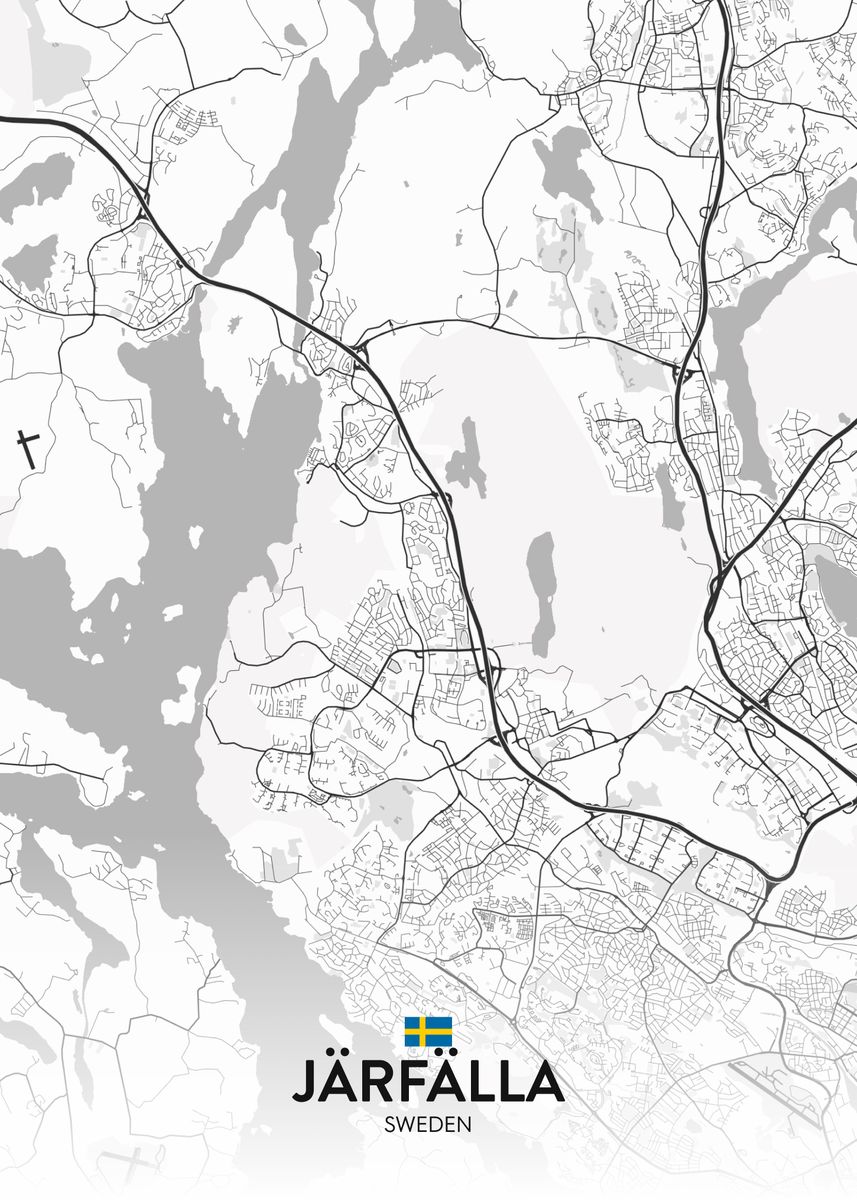 'Jarfalla SE' Poster, picture, metal print, paint by IMR Designs | Displate