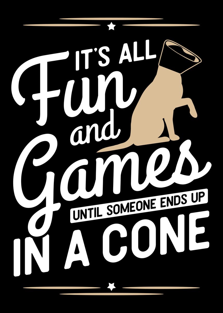 'Fun And Games' Poster, picture, metal print, paint by platenum | Displate