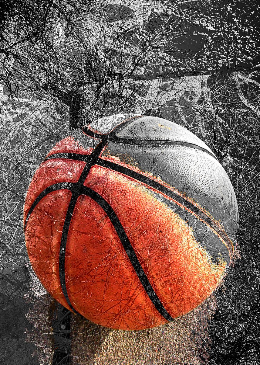 'Basketball art print S 163' Poster by takumipark | Displate