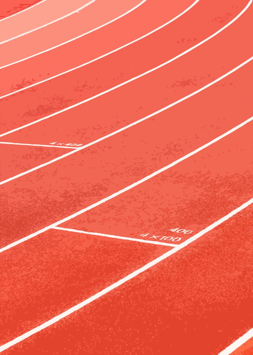 'Outdoor Running Track' Poster, picture, metal print, paint by Steve ...