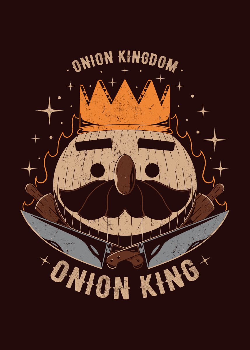 'The Onion King' Poster, picture, metal print, paint by Alundrart ...