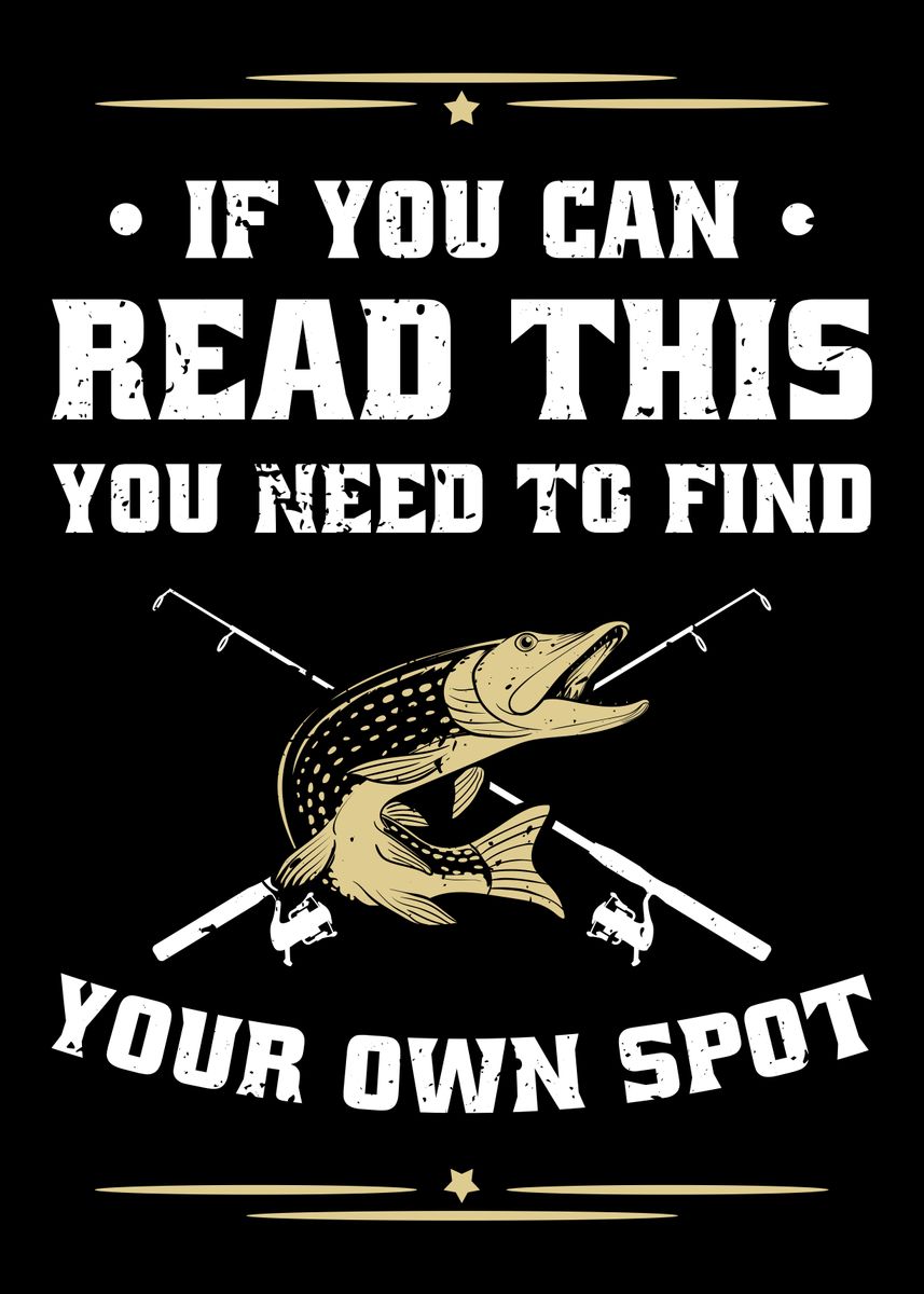 'Fishing Spot' Poster, picture, metal print, paint by platenum | Displate