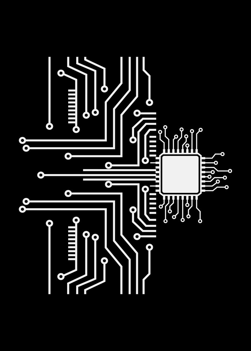 'PCB Board Traces Computer' Poster by DesignatedDesigner | Displate