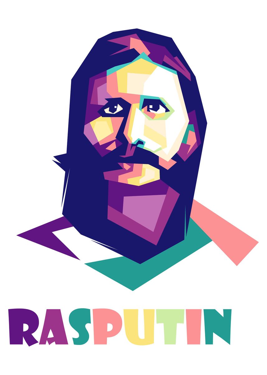 'Rasputin' Poster, picture, metal print, paint by Saidi Say | Displate
