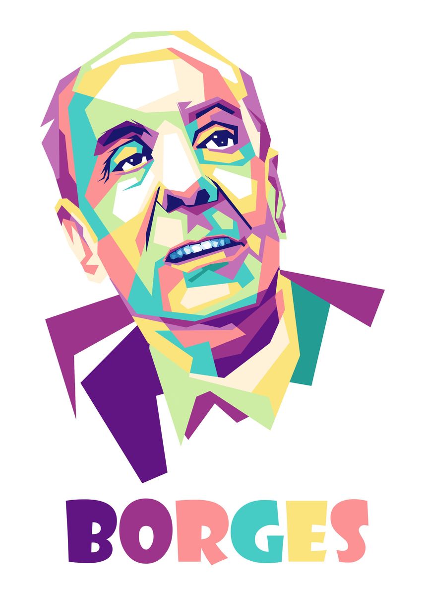 'Borges' Poster by Saidi Say | Displate