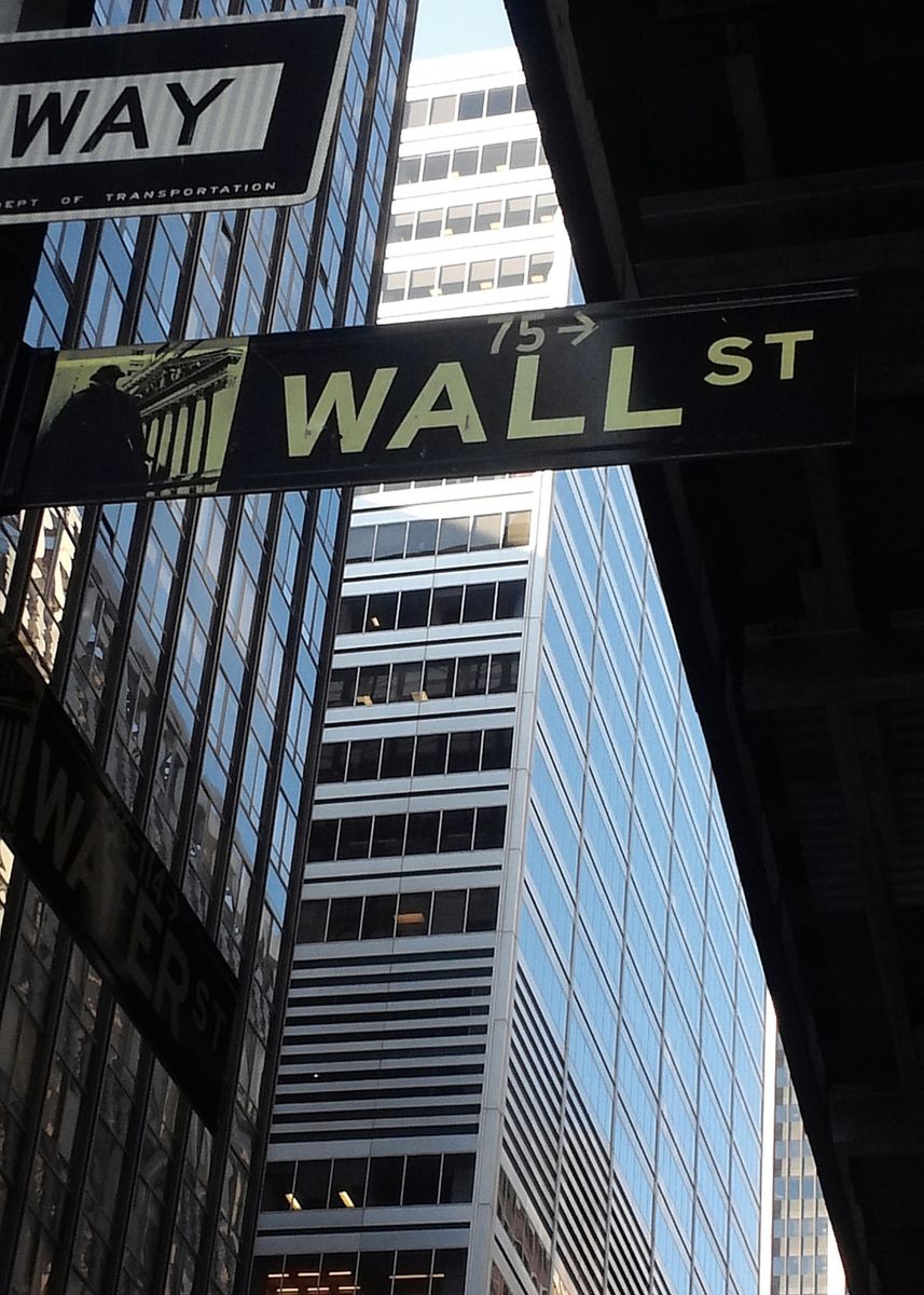 'Wall Street New York' Poster, picture, metal print, paint by Tim Hinz ...