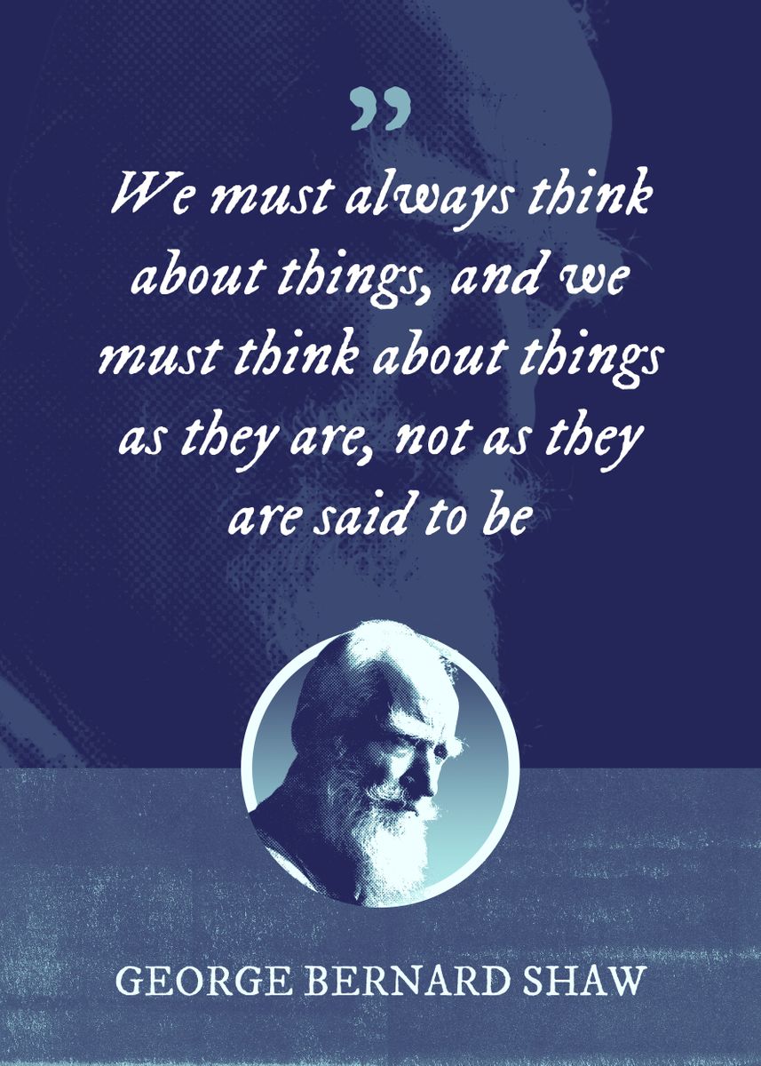 'We must always think about' Poster, picture, metal print, paint by ...