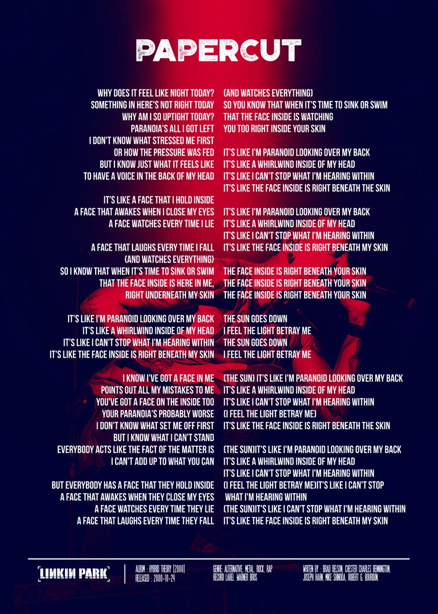 'papercut' Poster, picture, metal print, paint by Bestselling Music ...