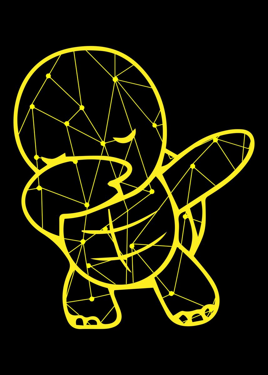 'Dabbing Dab turtle Star' Poster, picture, metal print, paint by ...