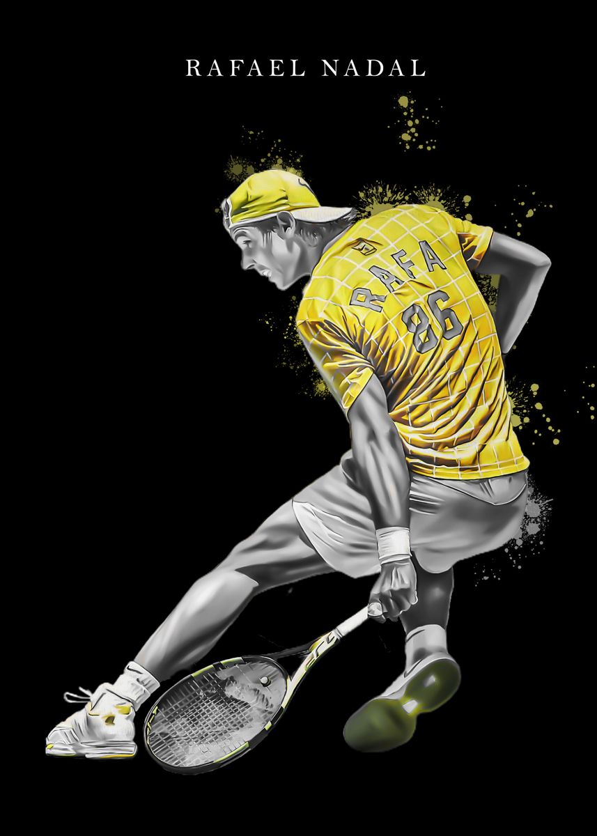 'Rafael Nadal' Poster, picture, metal print, paint by DUKE STUDIO ...