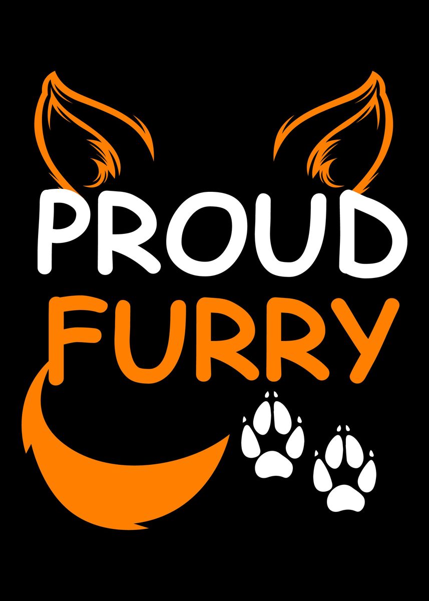 'Proud Furry Dog Dog Owner ' Poster, picture, metal print, paint by ...