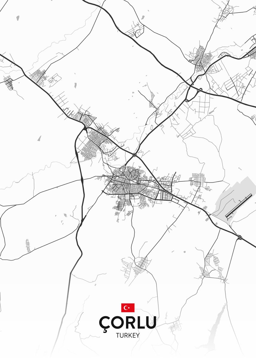 'Corlu TR' Poster, picture, metal print, paint by IMR Designs | Displate