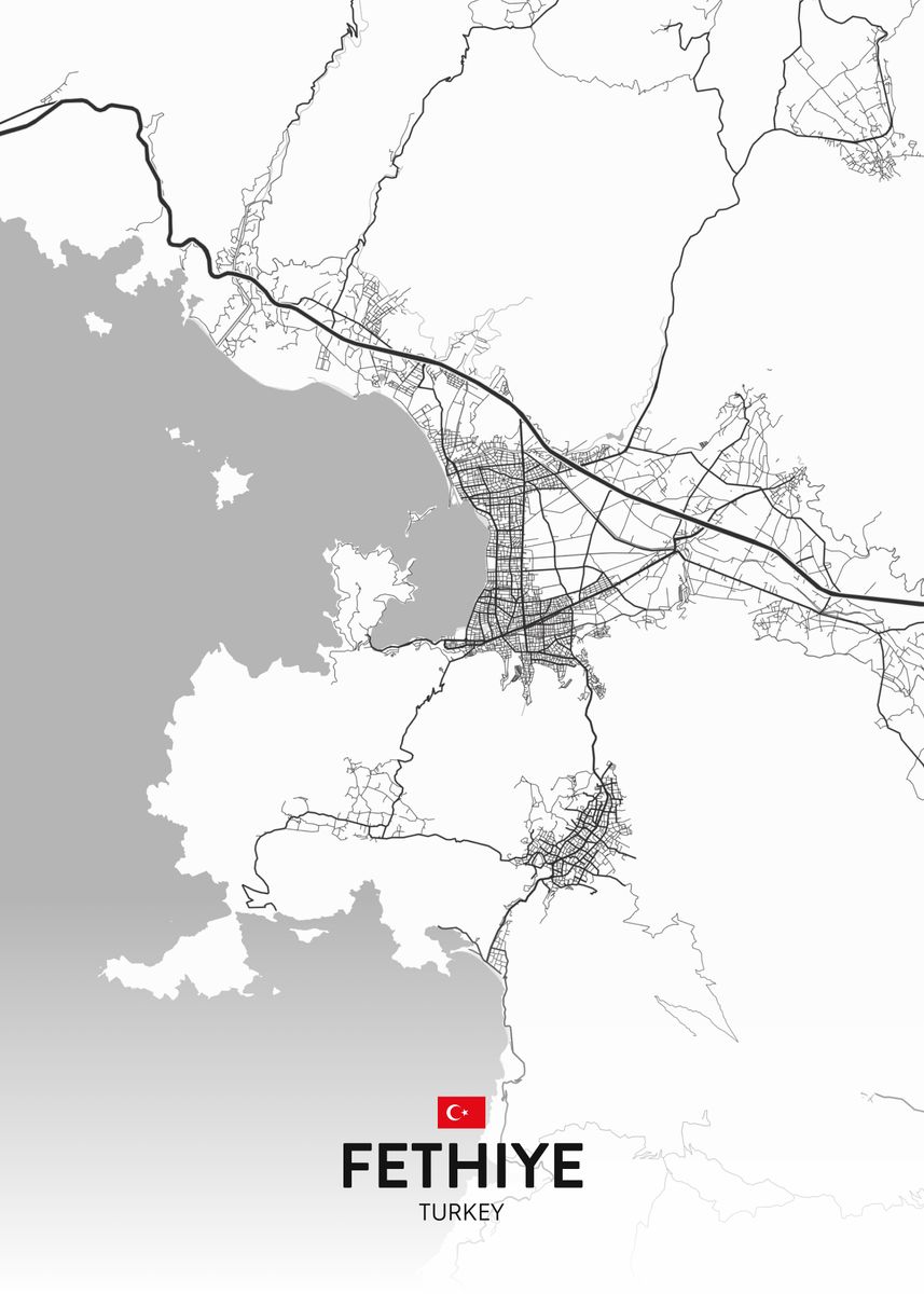 'Fethiye TR' Poster, picture, metal print, paint by IMR Designs | Displate