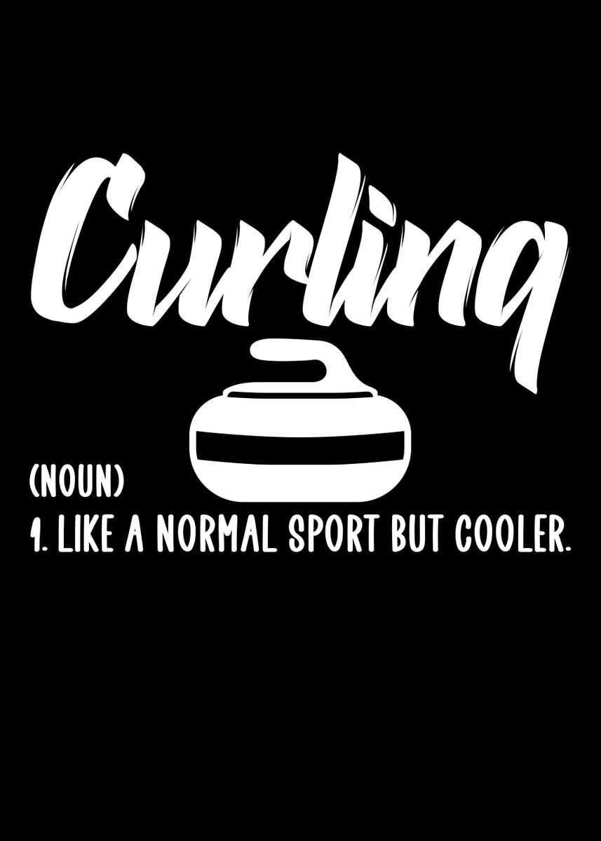 'curling Sport' Poster, picture, metal print, paint by Andreas ...